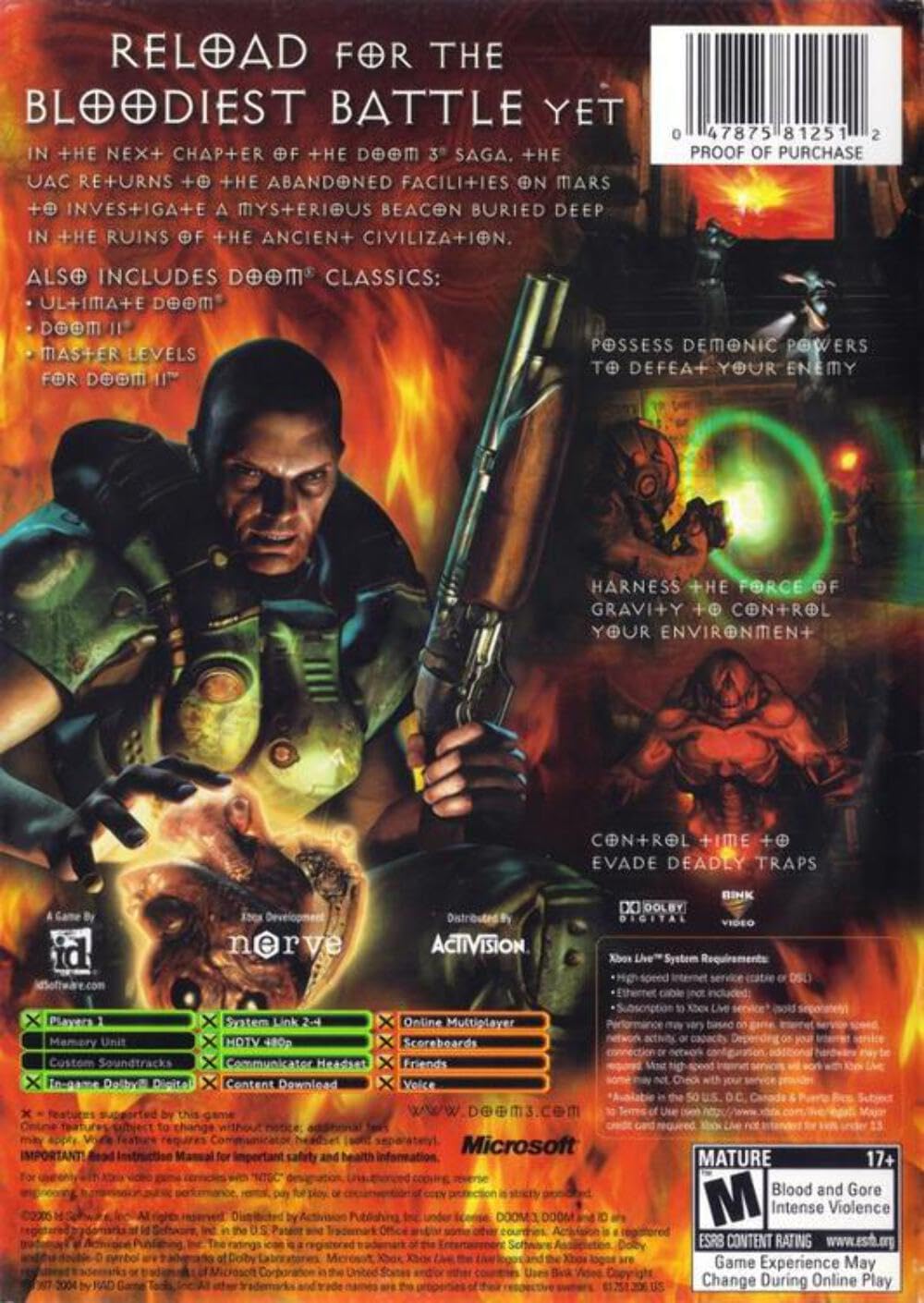 Doom 3 Resurrection of Evil - Xbox