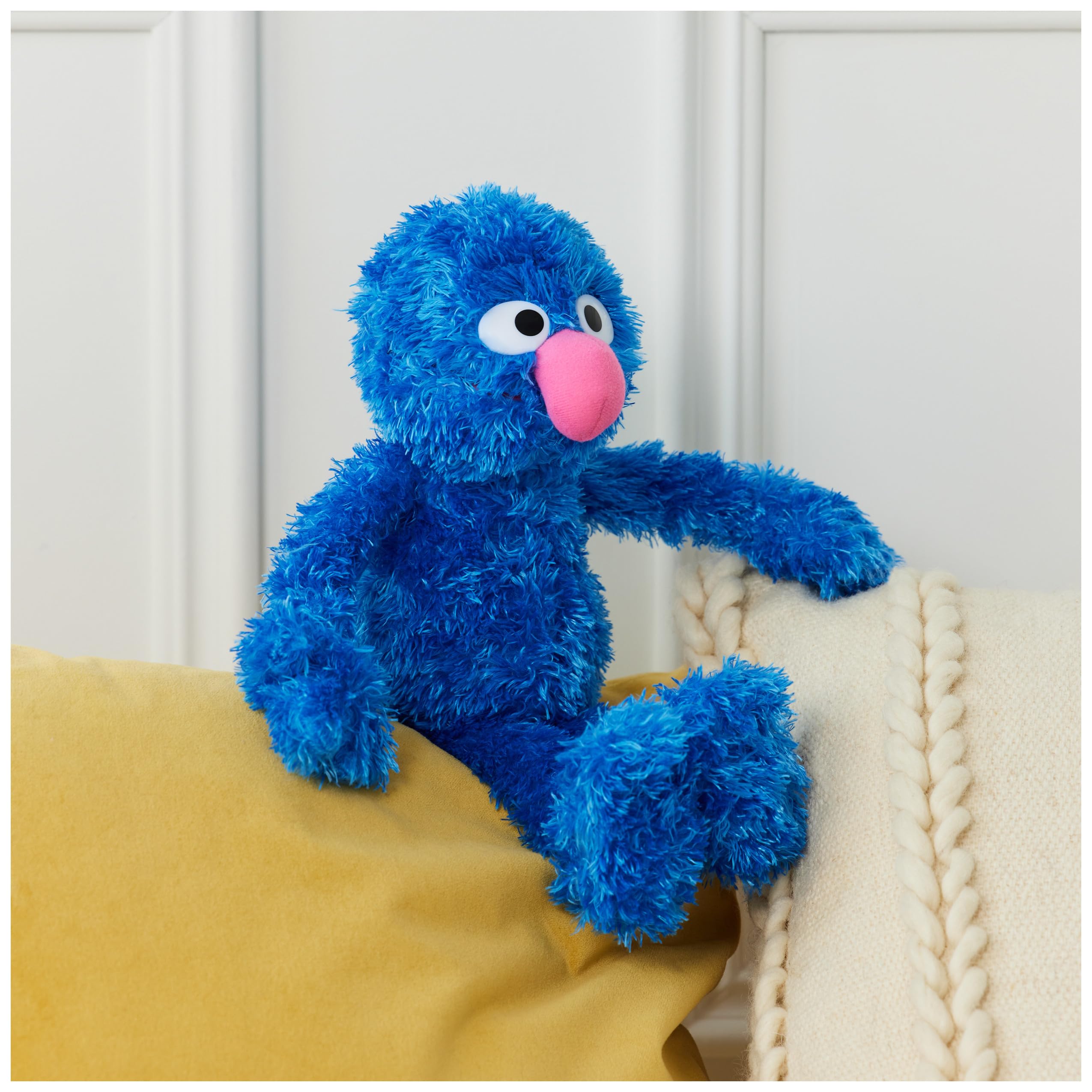 GUND Sesame Street Official Grover Muppet Plush, Premium Plush Toy for Ages 1 & Up, Blue, 14.5”