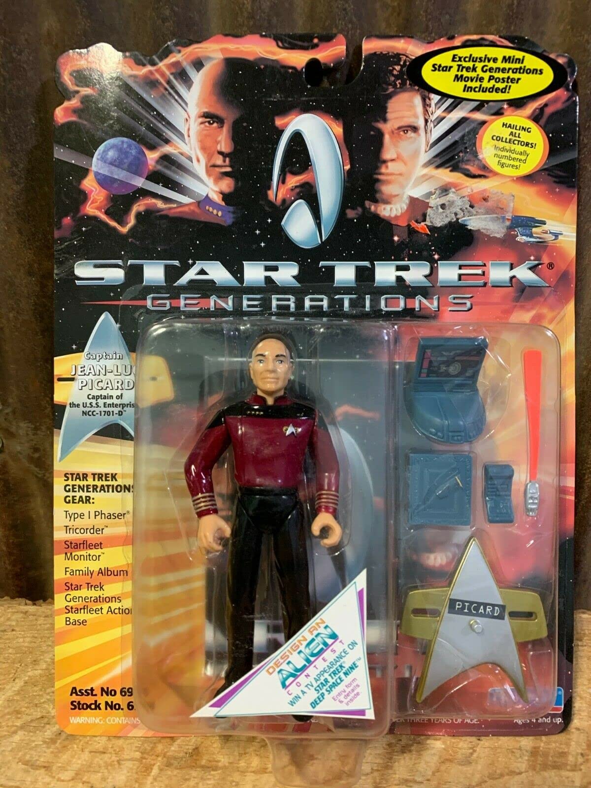 STAR TREK Generations Captain Jean-Luc Picard Action Figure