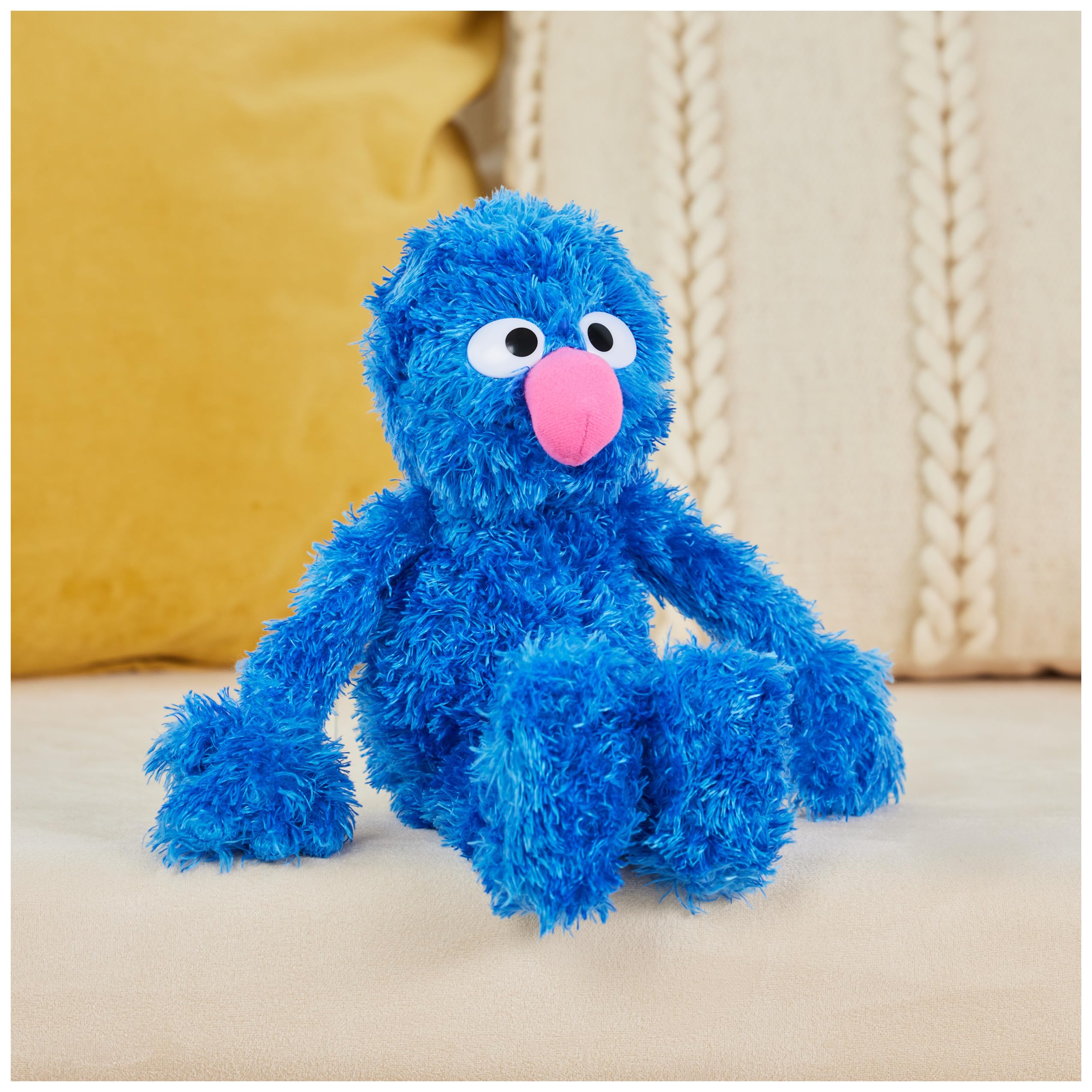 GUND Sesame Street Official Grover Muppet Plush, Premium Plush Toy for Ages 1 & Up, Blue, 14.5”