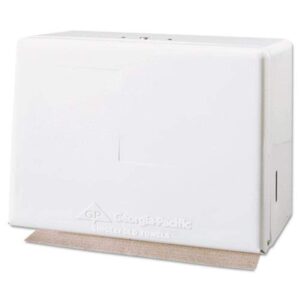 Georgia Pacific GPC567-01 Singlefold Towel Dispenser, Steel, 11 5/8w X 6 5/8d X 8 1/8h, White