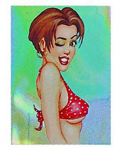 Ultra Pro Artists' Series Deck Protector - Monte Moore - Wink (Wench Girl) - Gaming Sleeves - 50 Pack of Standard Size Deck Protectors Sleeves