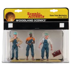 Woodland Scenics A2549 G Train Figures Three Train Mechanics