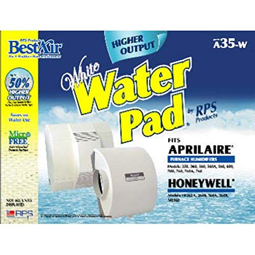 BestAir A35W-PDQ-6 Humidifier Replacement Paper Waterpad Filter, For Aprilaire, American Standard, Bryant, Carrier, Honeywell, Lennox & Totaline Models, 13.2" x 10.2" x 1.8", Single Pack