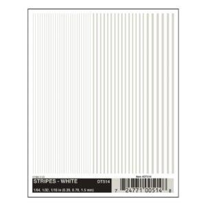 Woodland Scenics Stripes White Dry Transfer Decals