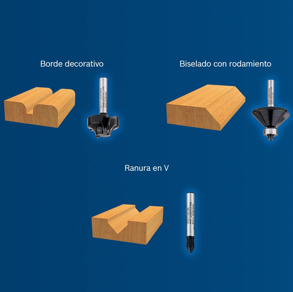 Bosch 85601M 1/2 In. x 1-1/2 In. Carbide Tipped 2-Flute Templet Trim Bit