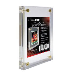 ultra pro 1” thick lucite screwdown trading card display