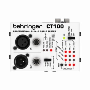 behringer ct100 microprocessor controlled 6-in-1 cable tester