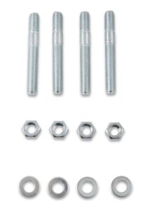 mr. gasket carb studs 2-1/2" length, silver