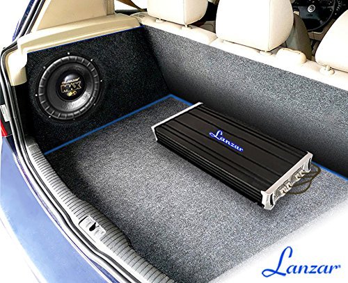 Lanzar 15in Car Subwoofer Speaker - Black Non-Pressed Paper Cone, Stamped Steel Basket, Dual 4 Ohm Impedance, 1200 Watt Power and Rubber Suspension for Vehicle Audio Stereo Sound System - MAX15D