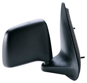 fit system - 61005f passenger side mirror for ford ranger pick-up, mazda pick-up, black, foldaway, manual