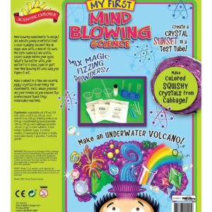 Scientific Explorer My First Mind Blowing Science Experiment Kit, 11 Mind Blowing Science Activities and Experiments (Ages 6+)