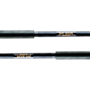 ProMark Bass Drum Mallets - Large Felt - Traditional Style Marching Mallet - Black Satin Aluminum Shafts - Non Slip Grip - Length: 14-1/8 inch - Head Size: 2-1/2 inch felt - 1 Pair