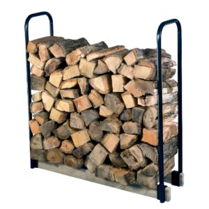 shelter outdoor wood rack for firewood - firewood holder & log rack, outdoor firewood racks, powder coated firewood rack, 1.25" tubular steel