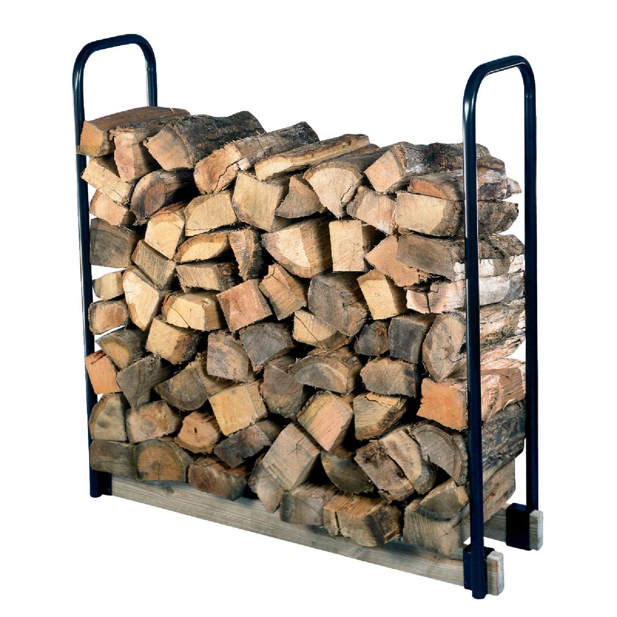 Shelter Outdoor Wood Rack for Firewood - Firewood Holder & Log Rack, Outdoor Firewood Racks, Powder Coated Firewood Rack, 1.25" Tubular Steel