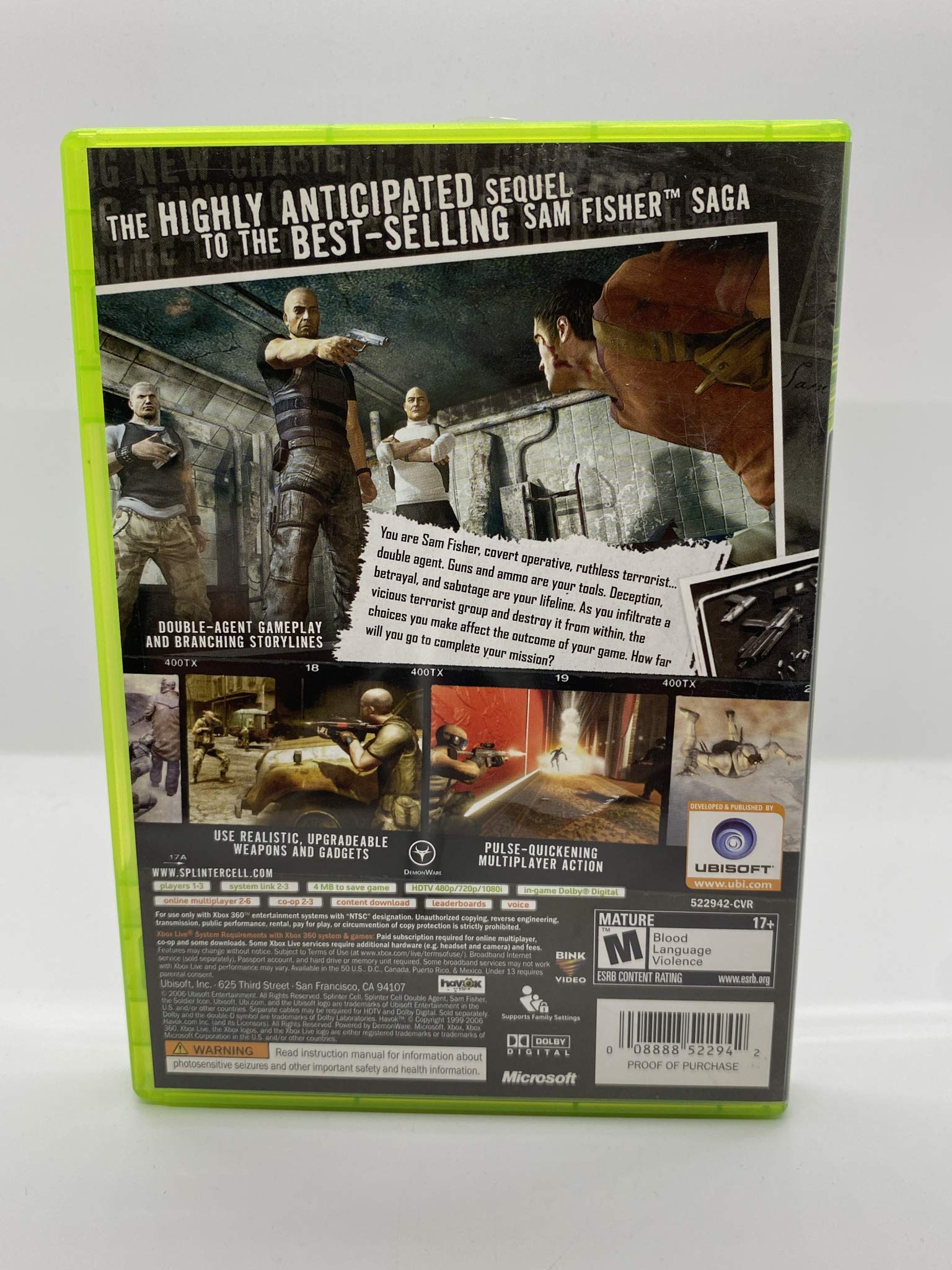 Tom Clancy's Splinter Cell Double Agent - Xbox 360