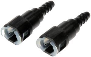 dorman 800-085 fuel line quick connector that adapts 3/8 in. steel to 5/16 in. nylon tubing, 2 pack