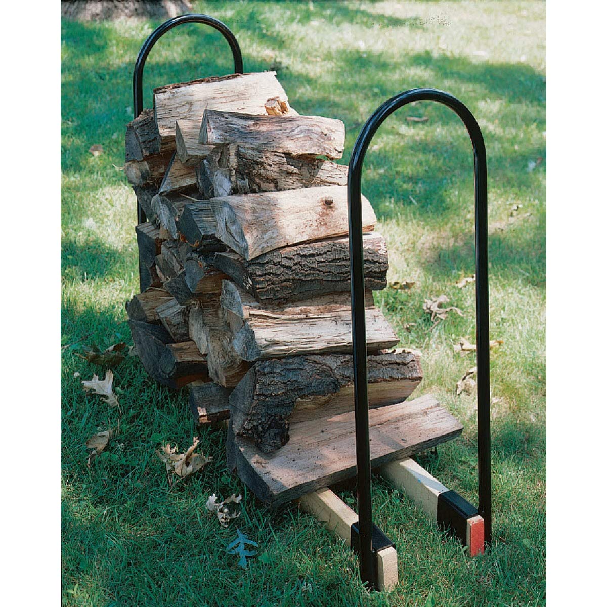 Shelter Outdoor Wood Rack for Firewood - Firewood Holder & Log Rack, Outdoor Firewood Racks, Powder Coated Firewood Rack, 1.25" Tubular Steel