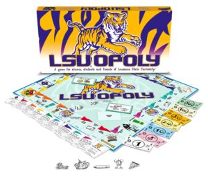 late for the sky louisiana state lsu opoly, purple, gold