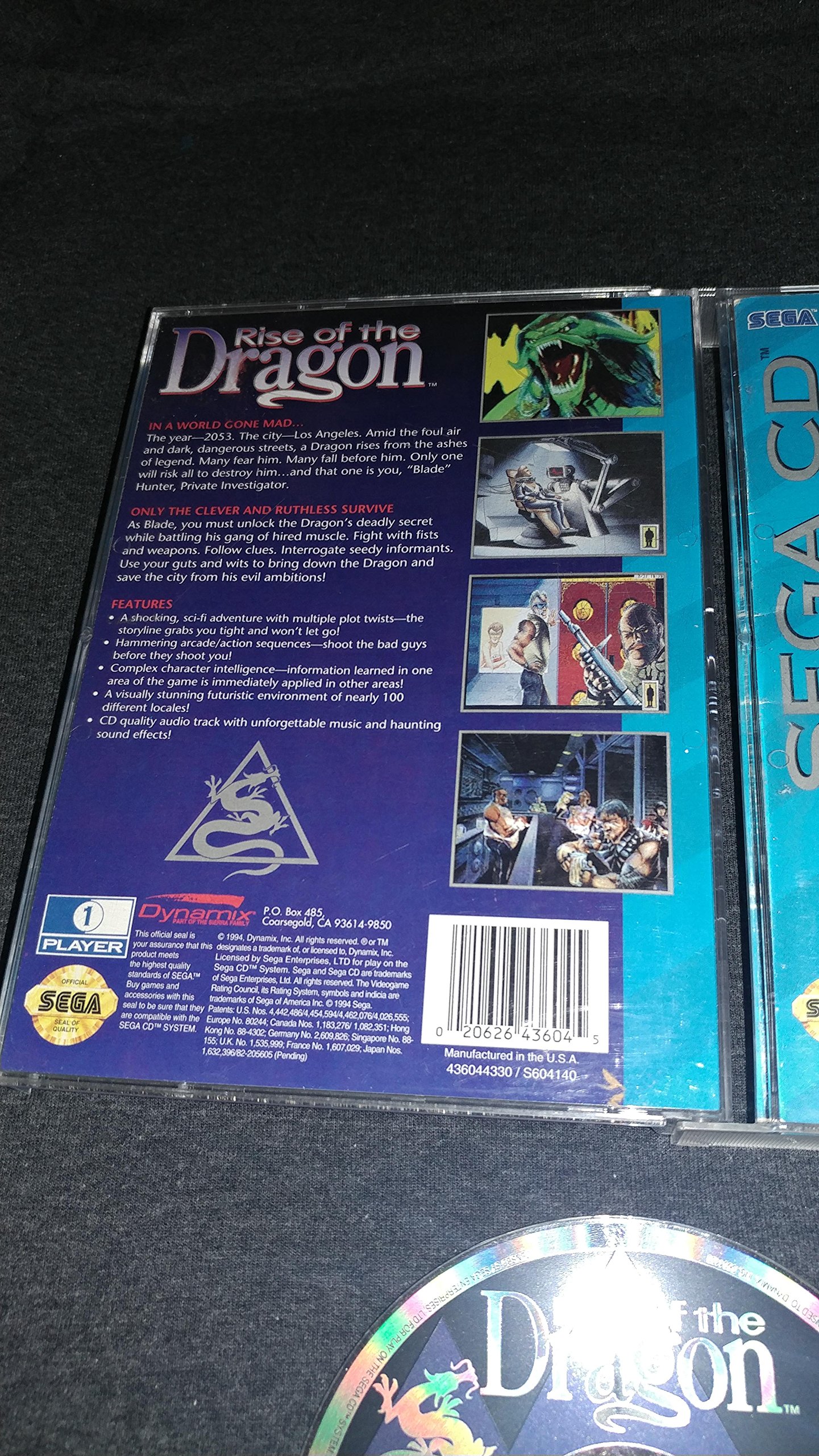 Rise of the Dragon (Sega CD, 1992)