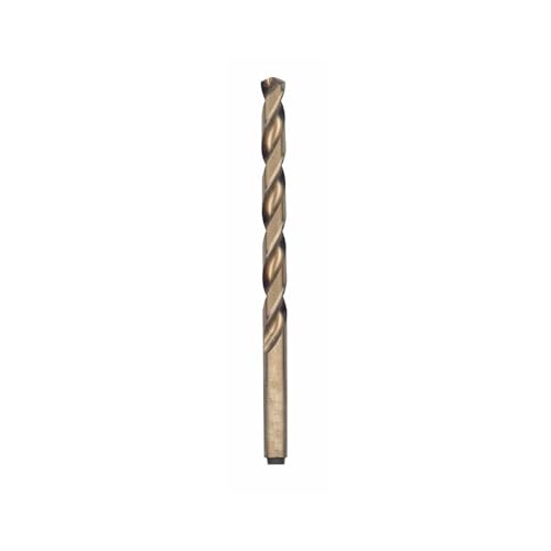 BOSCH CO4146 1-Piece 19/64 In. x 4-3/8 In. Cobalt Metal Drill Bit for Drilling Applications in Light-Gauge Metal, High-Carbon Steel, Aluminum and Ally Steel, Cast Iron, Stainless Steel, Titanium