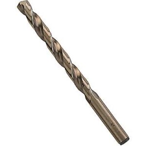 BOSCH CO4146 1-Piece 19/64 In. x 4-3/8 In. Cobalt Metal Drill Bit for Drilling Applications in Light-Gauge Metal, High-Carbon Steel, Aluminum and Ally Steel, Cast Iron, Stainless Steel, Titanium