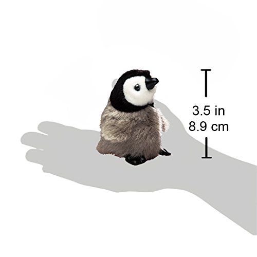 Folkmanis Mini Emperor Penguin Baby Finger Puppet Gray-blue, 1 EA