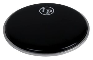 latin percussion lp843 6-inch mini-timbale head - black plastic