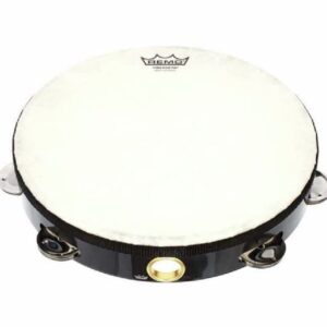 Remo Fiberskyn Tambourine - Quadura Black, 10"