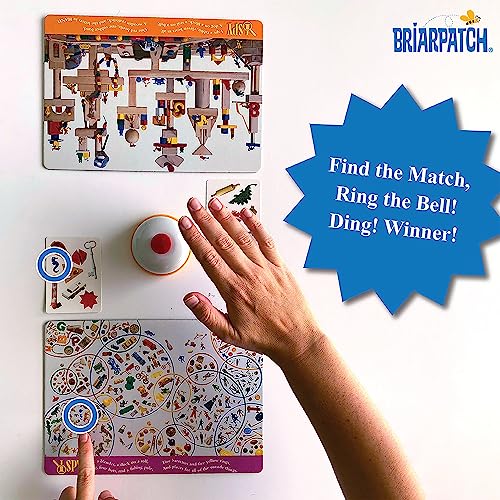 Briarpatch I SPY Eagle Eye Find-It Game - Sharpen Your Senses with Fast, Furious, and Fun Matching! | Includes 30 Double-Sided Cards, 4 Game Boards, and a Bell | For 2 to 4 Players, Ages 5 and Above