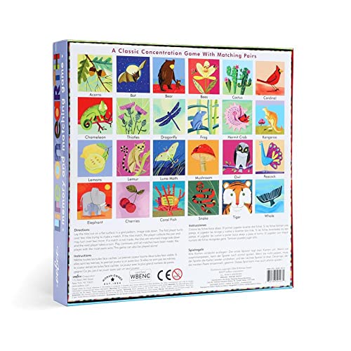 eeBoo: Life on Earth, Memory & Matching Game, Developmental and Educational, 24 Pairs to Match, Single or Multiplayer Function, for Ages 3 and up