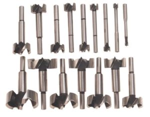 bosch fb1600 forstner drill bit set with wood case, use for portable drills or stationary machines (16-piece)