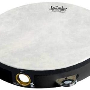 Remo Fiberskyn Tambourine - Quadura Black, 10"