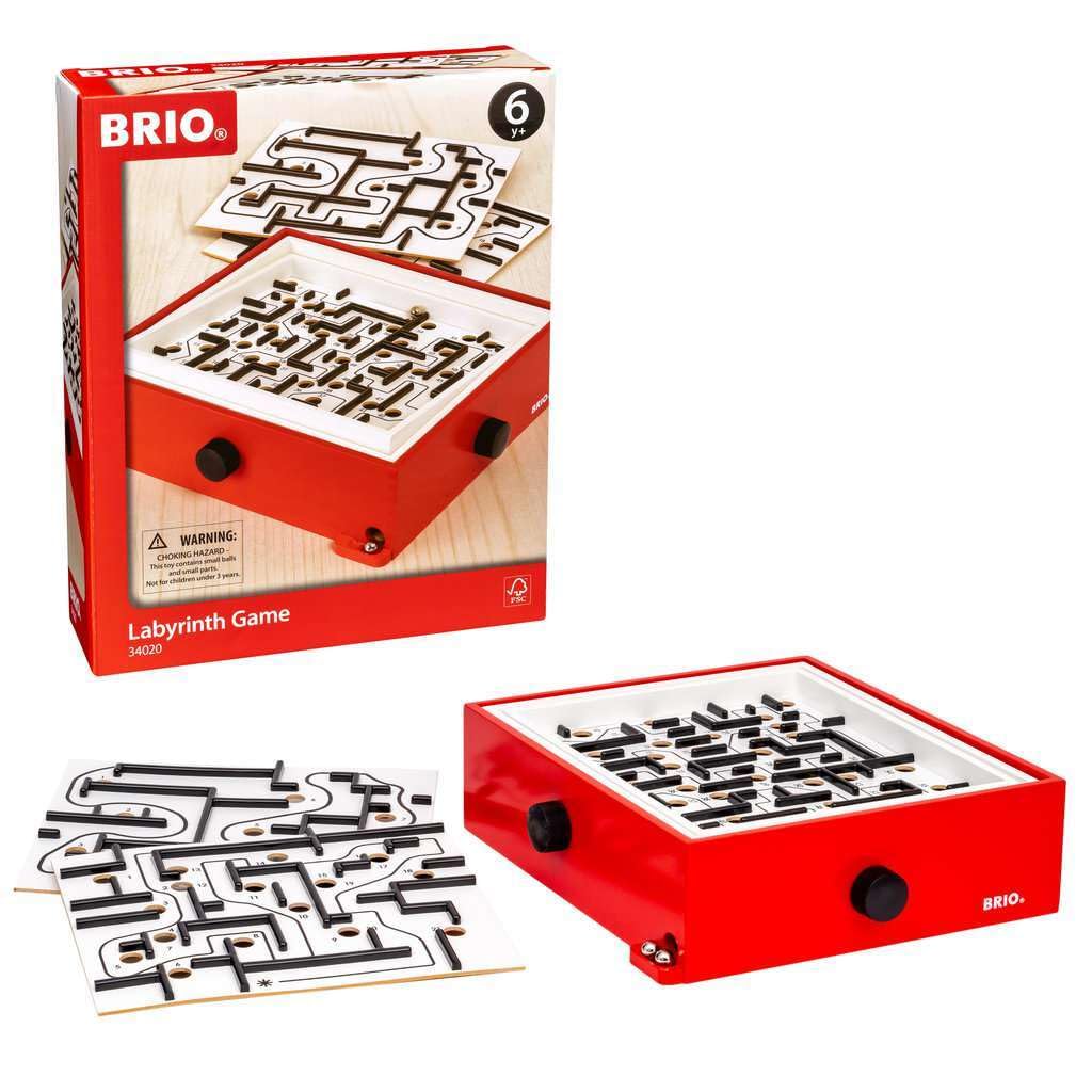 BRIO World 34020 Labyrinth Game + Extra Boards | Skill-Enhancing Puzzle | Engaging Activity for Kids & Teens | Promotes Cognitive Abilities