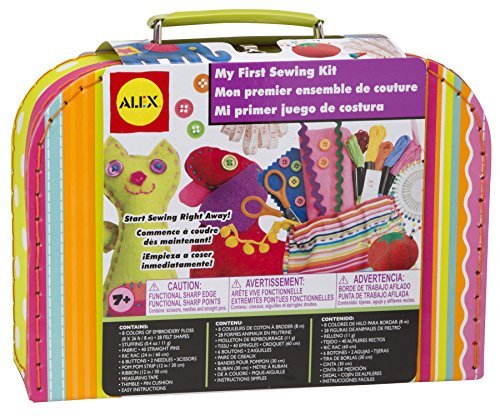 My First Sewing Kit by Alex Crafts, Perfect for Beginners, Arts and Crafts Colorful and Fun Sewing Projects to Learn the Basic Skills of Sewing (Ages 7+)