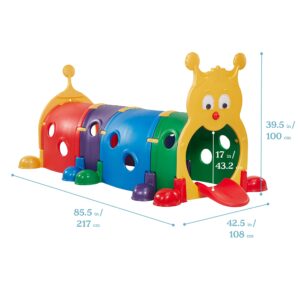 ECR4Kids GUS Climb-N-Crawl Caterpillar Tunnel, Play Structure, Assorted