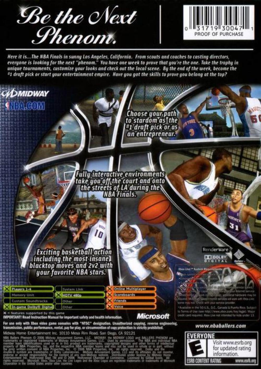 NBA Ballers Phenom - Xbox