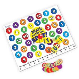 Learning Resources Math Marks The Spot Floor Game, Homeschool, Number Recognition, Addition & Subtraction, Ages 5+