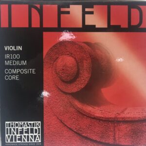 Thomastik Infeld Red 4/4 Violin String Set - Medium Gauge with Removable Ball End Gold-plated Steel E