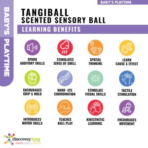 Discovery Toys TANGIBALL Squishy, Squeezy Scented Sensory Ball | Kid-Powered Learning | STEM Toy Early Childhood Development 12 Months and Up