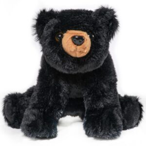 bearington baby bandit plush stuffed animal black bear teddy, 12.5"