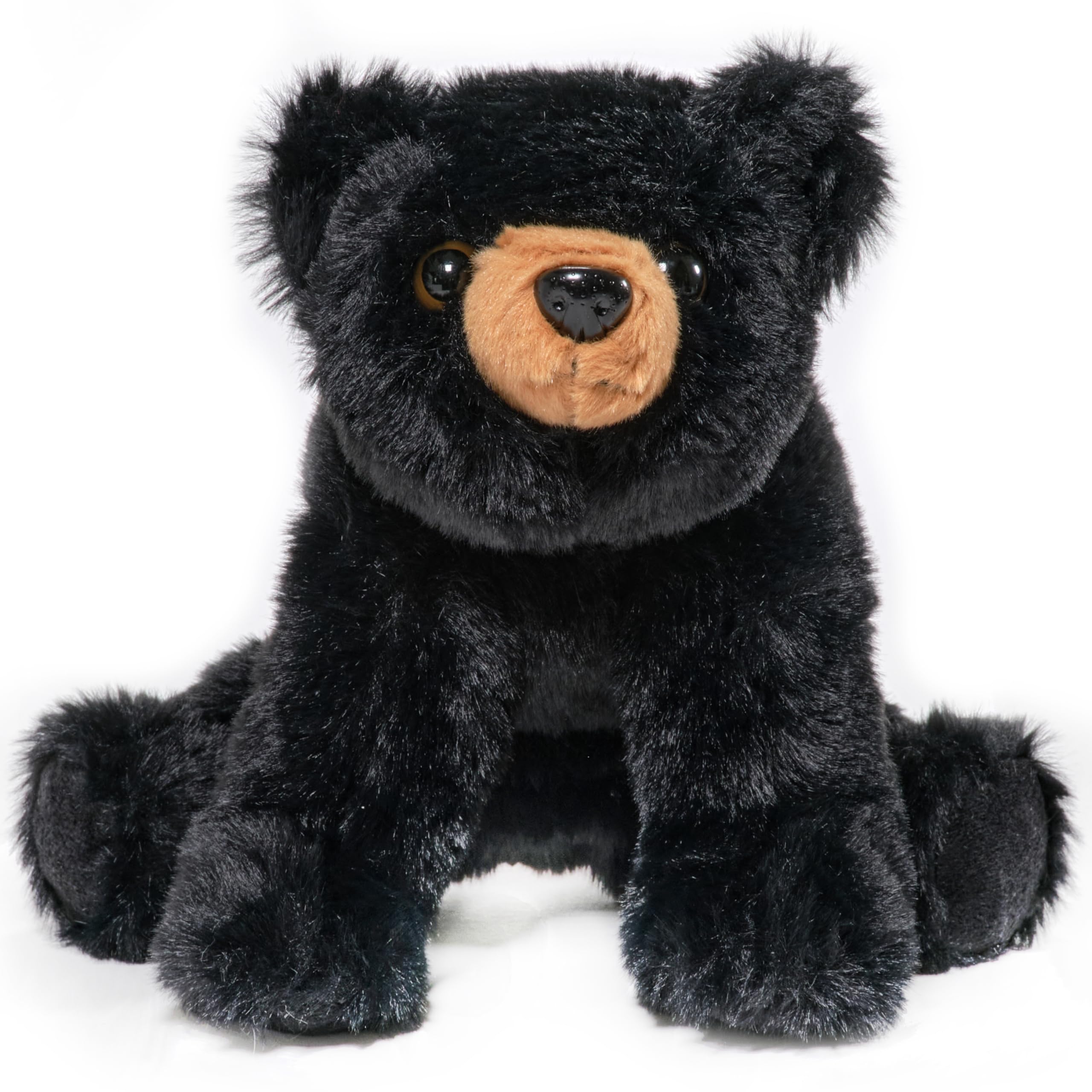 Bearington Baby Bandit Plush Stuffed Animal Black Bear Teddy, 12.5"