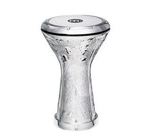 Meinl Percussion Aluminum Doumbek Egyptian Goblet Drum, Hand Hammered — Made in Turkey — Synthetic Head, 2-Year Warranty (HE-3030)