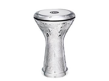 Meinl Percussion Aluminum Doumbek Egyptian Goblet Drum, Hand Hammered — Made in Turkey — Synthetic Head, 2-Year Warranty (HE-3030)