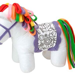 Alex Craft Color and Cuddle Washable Pony Kids Art and Craft Activity