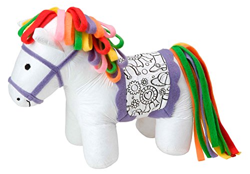 Alex Craft Color and Cuddle Washable Pony Kids Art and Craft Activity