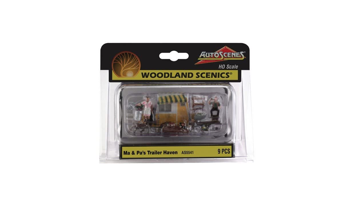 Ma & Pa's Trailer Haven HO Scale Woodland Scenics