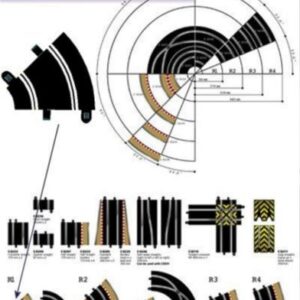 Scalextric C8202 Track Radius - 45 Degrees Curve