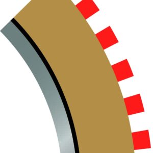 Scalextric C8228 Borders Tan Outer Radius - 45 Degrees, Large