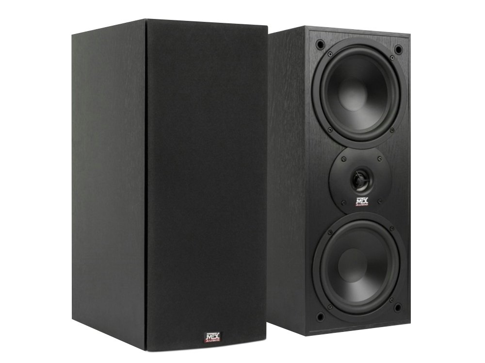 MTX Audio MONITOR60I 6.5" 2-Way Monitor Series Bookshelf Speakers, Black